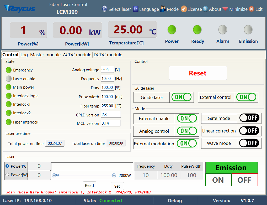 Raycus Fiber Laser Management Installation / Component Softwares / LaserMaster Handheld Laser System